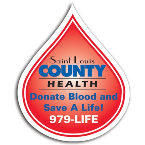 2.5x2 Custom Water Blood Drop Shape Magnets 20 Mil