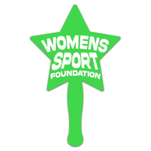 12" Star Shaped Full Color Rally Signs - One Side