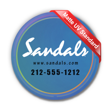 3 Inch Circle Outdoor Magnets - 40 Mil