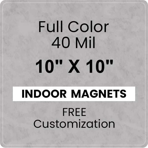 Magnet - 10x10 Round Corners - 40 Mil