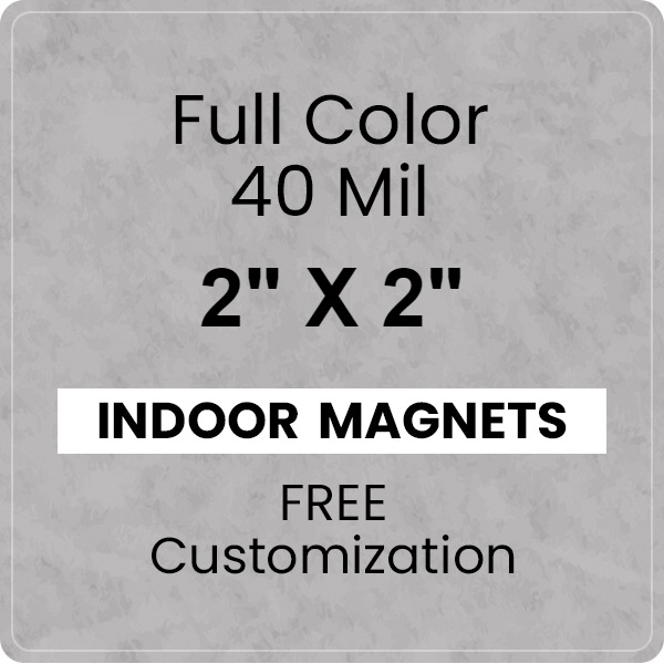 Magnet - 2x2 Round Corners - 40 Mil
