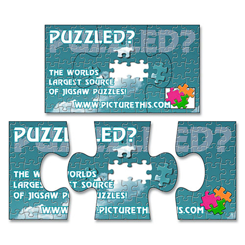 Magnet - 3-Piece Puzzle Shape (3.5x2) - 40 Mil - Outdoor Safe