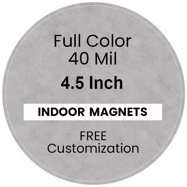 Magnet - 4.5 Inch Diameter Circle - 40 Mil