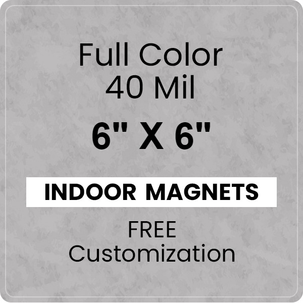 Magnet - 6x6 Round Corners - 40 Mil