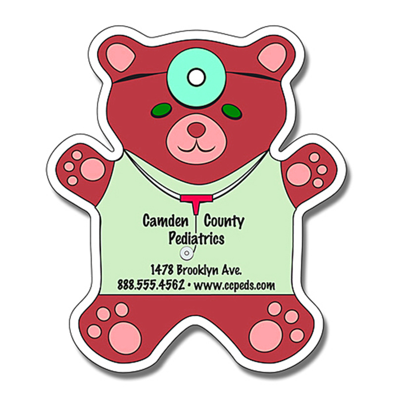 Magnet - Teddy Bear Shape (4x4.63) - 40 Mil - Outdoor Safe