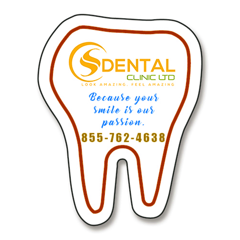 Magnet - Tooth Shape (1.75x2.25) - 40 Mil - Outdoor Safe