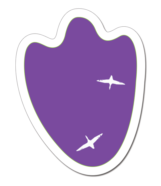 1.94x2.5 Duck Foot Shaped Magnets - 20 Mil