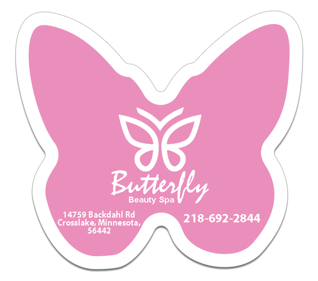 2.5x2.75 Butterfly Shaped Magnets 20 Mil