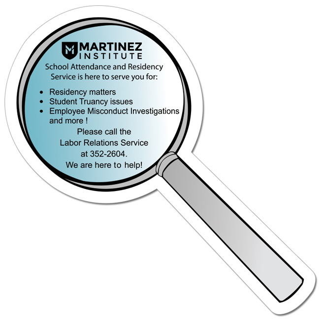 3.38x3.36 Magnifying Lens Shaped Magnets - 20 Mil