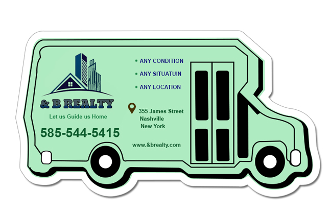 3x5.5 Van Shaped Magnets - 20 Mil