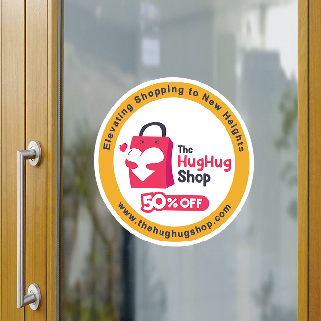 12"x12" Circle Static Window Clings