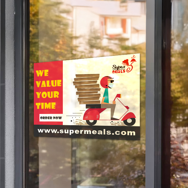 10"x8" Static Window Clings