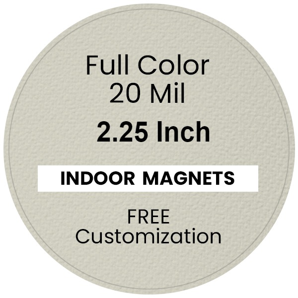 Magnet - 2.25 Inch Diameter Circle - 20 Mil