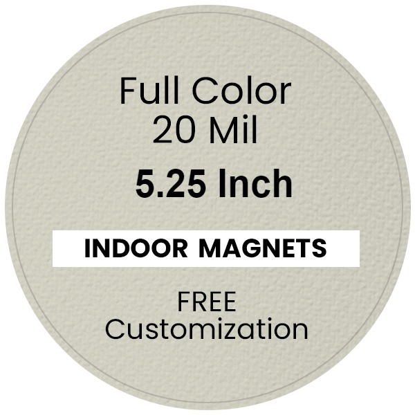 Magnet - 5.25 Inch Diameter Circle - 20 Mil