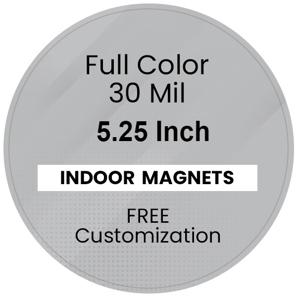Magnet - 5.25 Inch Diameter Circle - 30 Mil