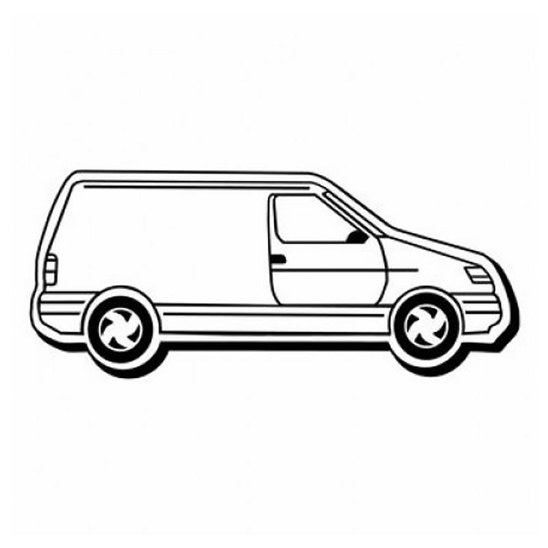 1.87x4.5 Custom Van Shaped Magnets 20 Mil