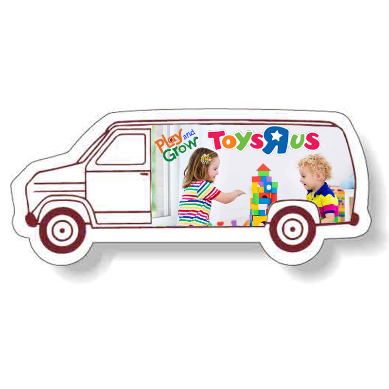 Magnet - Van Shape (4.13x1.88 - Left Facing) - 30 Mil