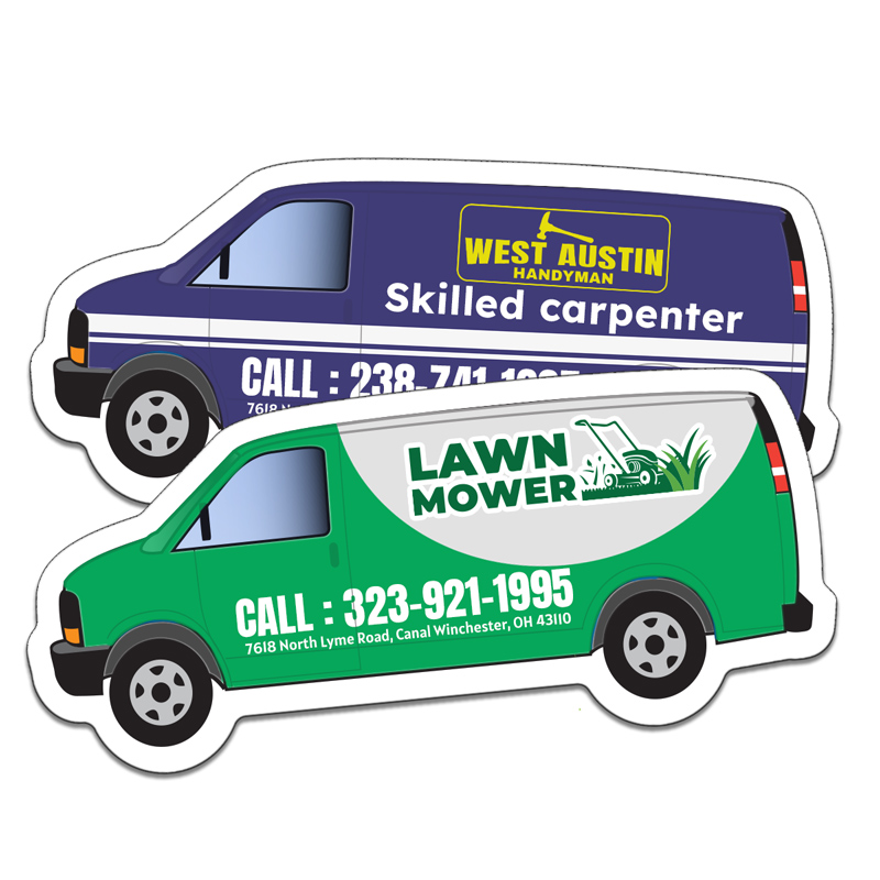 Magnet - Van Shape (3.7644x1.667) - 20 Mil