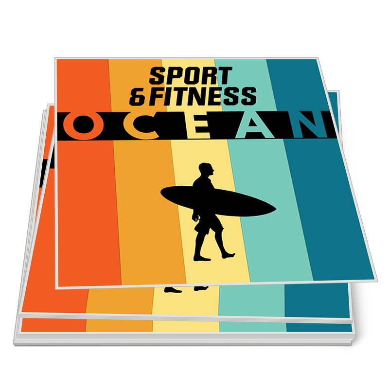 3x3 Inch Square Full Color Outdoor Vinyl Stickers