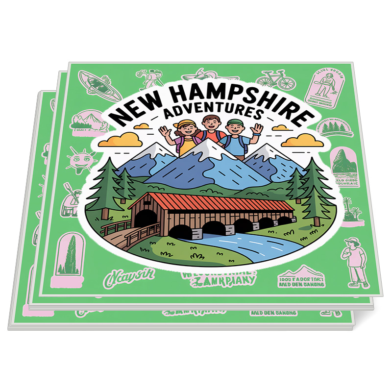 5x5 Inch Square Full Color Indoor Paper Stickers