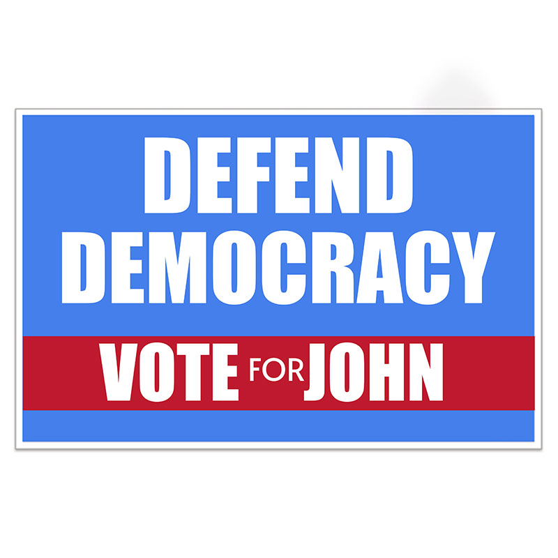 11" x 7" Poster Board Shaped Full Color Rally Signs - One Side