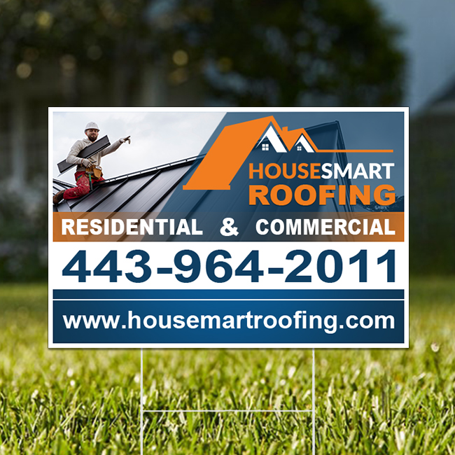 18" x 12" Full Color Yard Signs - Double Side