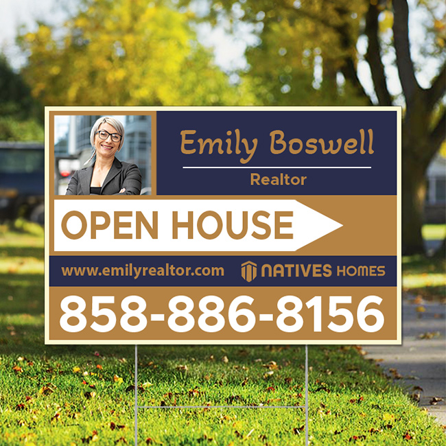 18" x 12" Full Color Yard Signs - Single Side