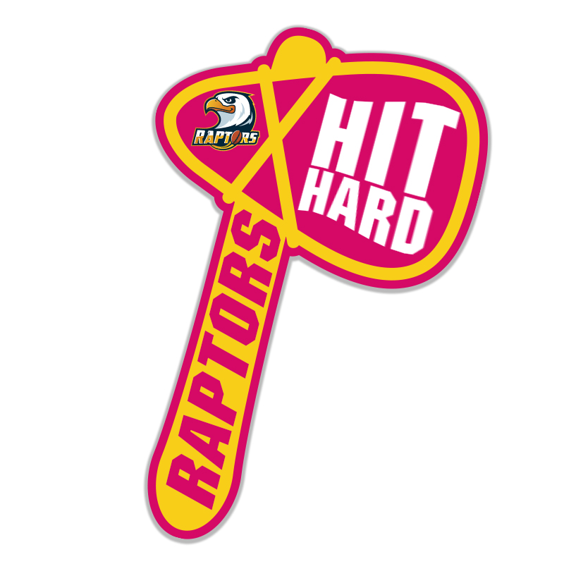 16 x 10" Tomahawk Shaped Full Color Rally Signs - One Side