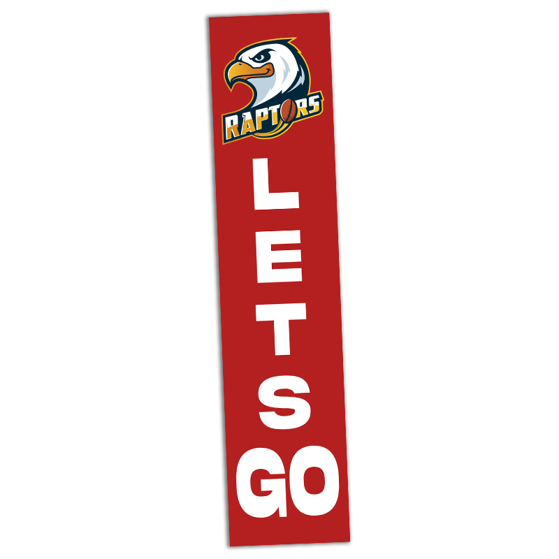 22" x 5" Rectangle Shaped Full Color Rally Signs - One Side