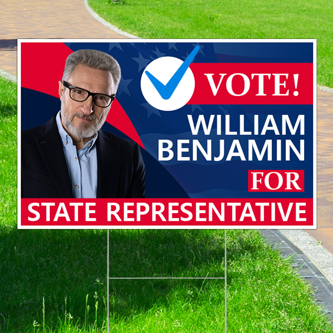 22" x 14" Full Color Yard Signs - Double Side