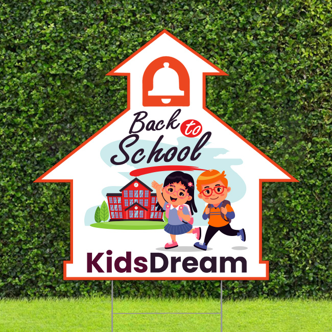 24" x 24" Church Shaped Yard Signs - Full Color Double Side