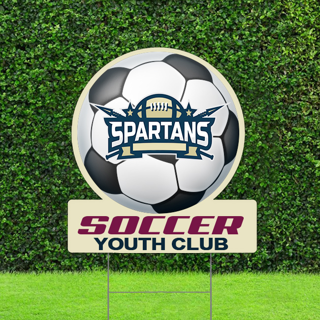 24" x 24" Sports Yard Signs - Full Color Double Side