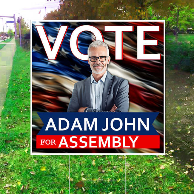 24" x 24" Full Color Yard Signs - Single Side