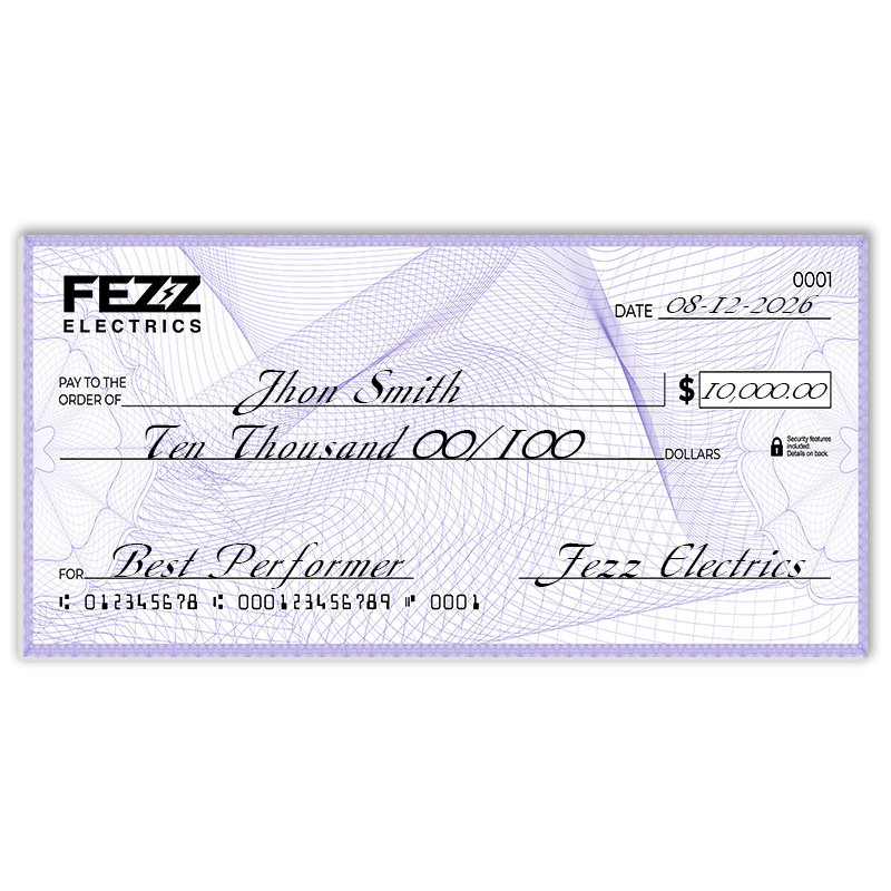 30" x 60" Economy Giant Checks